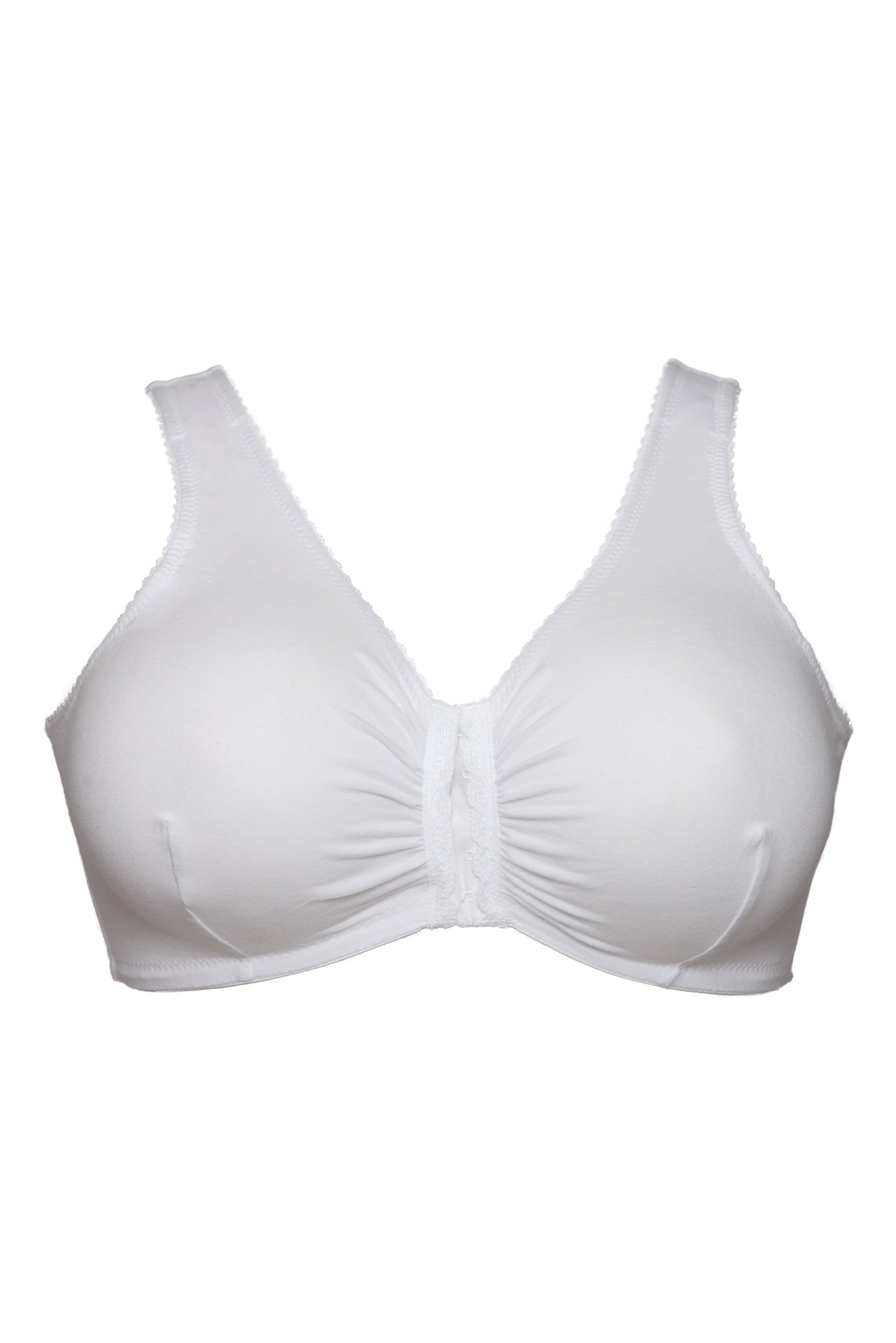 Unique Front Close Bra, White – PLAISIR